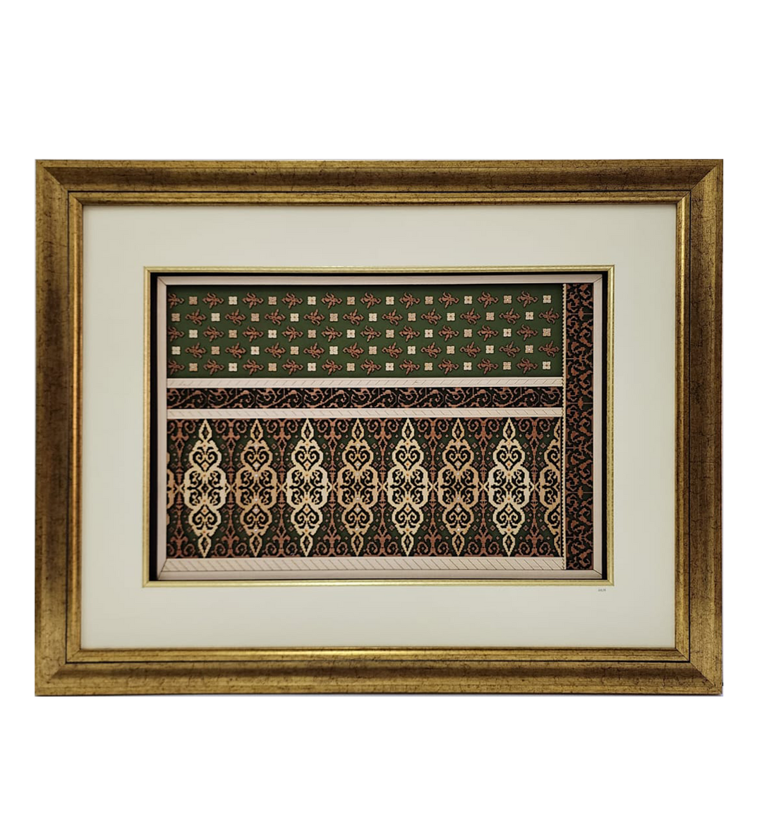 2-D Art Pieces -Songket Bermotif Pending with 92 pcs Swarovski Crystal ...