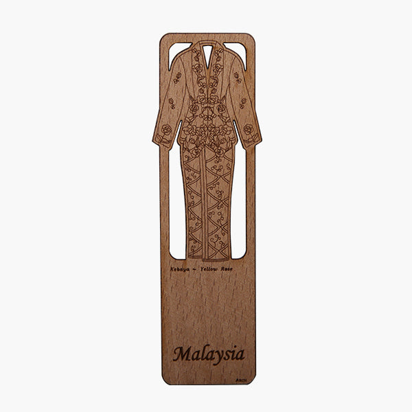 Wood Veneer Bookmarks - Kebaya - Yellow Rose – ARCH Collection